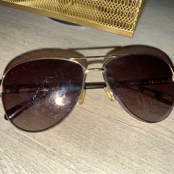kate spade | Accessories | Kate Spade Gold Aviator Sunglasses | Poshmark